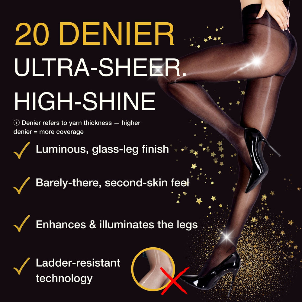 Lustrous Shiny Sheer Pantyhose | LECHERY®